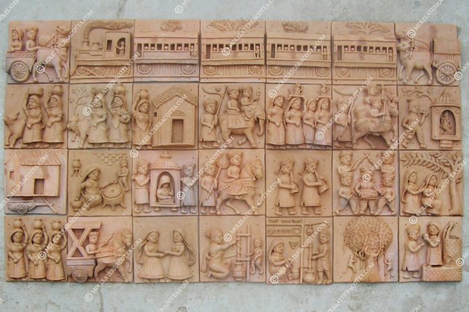 Beautiful Molela Terracotta Tiles | Clay Mural Art [2020]