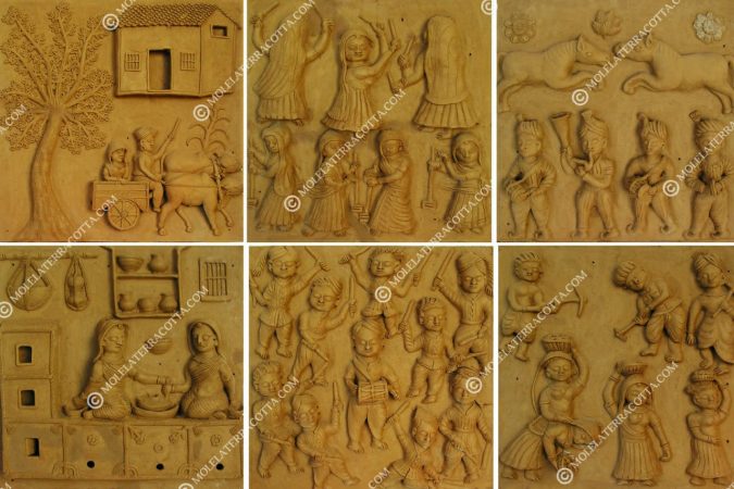 Beautiful Molela Terracotta Tiles | Clay Mural Art [2020]